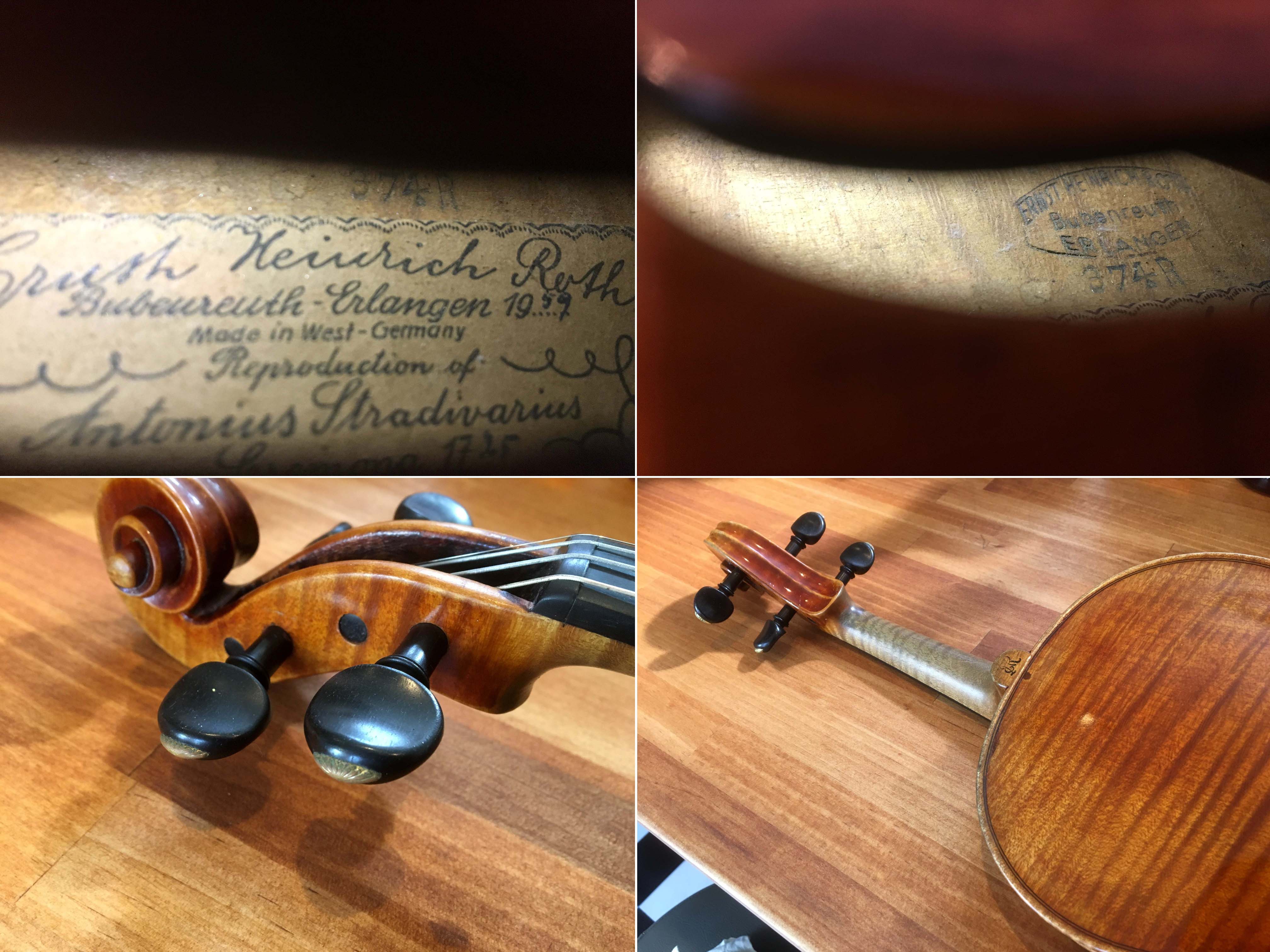 音酒場 GattoLibero ＞ その他 ＞ E. H. Roth Violin #71 Stradvarius1725年モデル 年式1959年